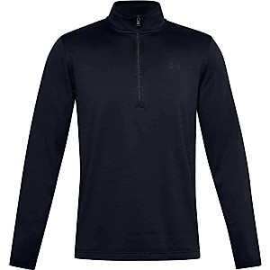 Under Armour mens Armour Fleece 1/2 Zip T-Shirt , Black (001)/Black , Small