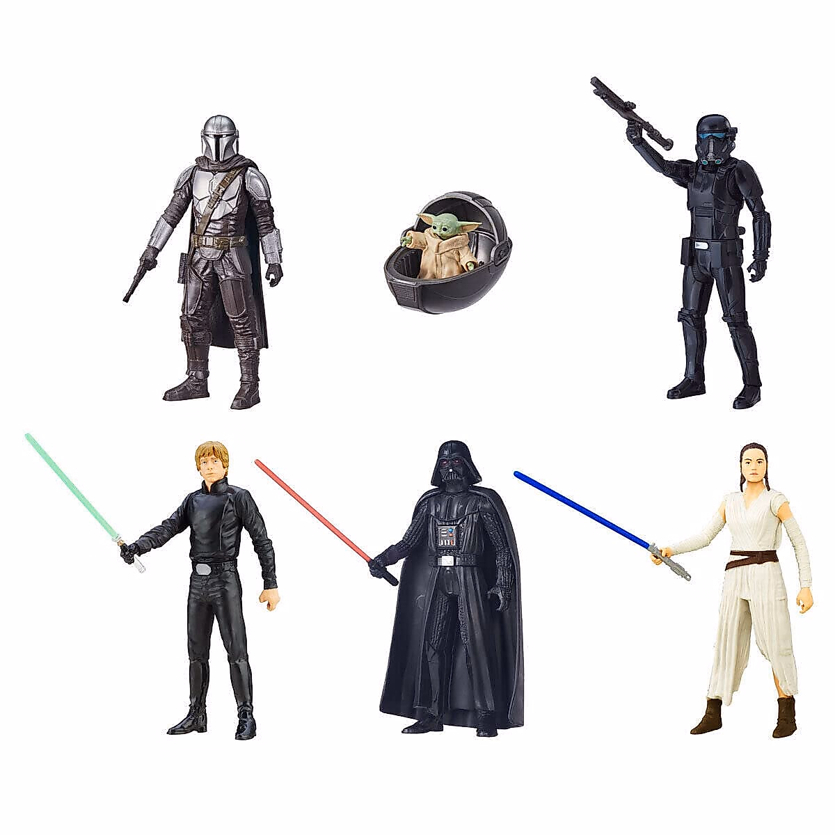 Star Wars Darth Action Figure Set of 6 for 4+ Years Kids - 6 Inch (15.2cm)