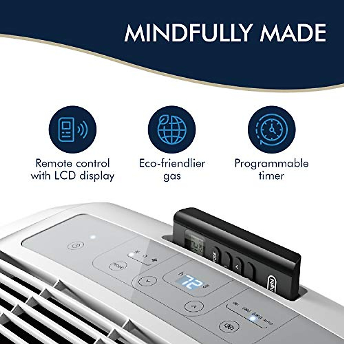 DeLonghi PACEM360 WH Penguino Portable Air Conditioner, White