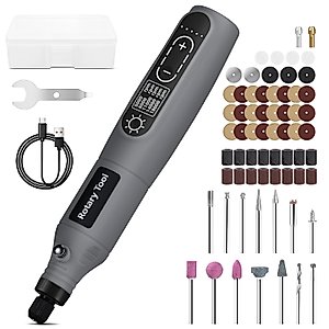 Rotary Tool | 3.7V Cordless Rotary Tool Kit, 2.0Ah Li-ion Battery 5 Speed 68 Accessories Power Rotary Tools,USB Charging Mini Rotary Tool Cordless Ideal for Light DIY Projects and Precision Work