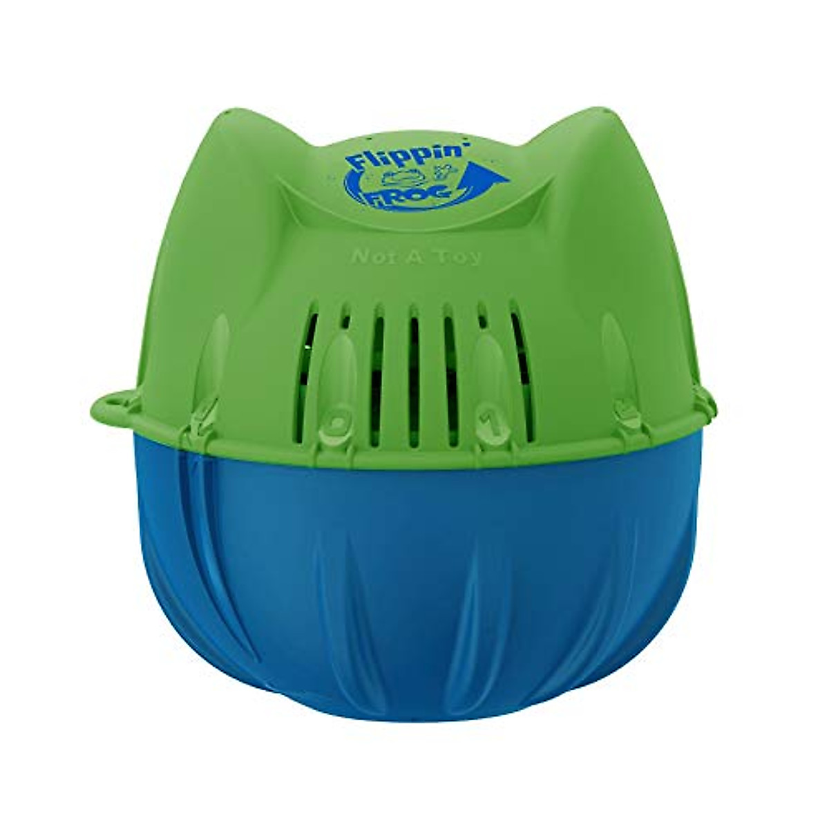 Flippin’ FROG Complete Floating Sanitizing System + 4 Flippin’ FROG Replacement Cartridges for Pools up to 10,000 gallons, Quick and Easy All-in-One Pool Sanitizer
