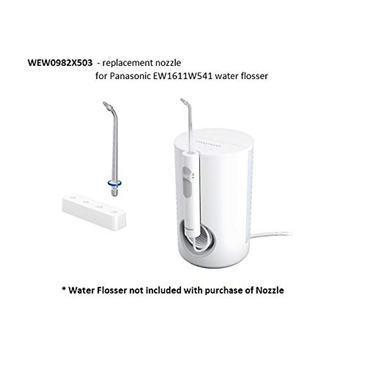 Panasonic WEW0982X503 Replacement Nozzle WEW0982X503 (Pack of 2) for EW1611 Oral Irrigator Original Accessories