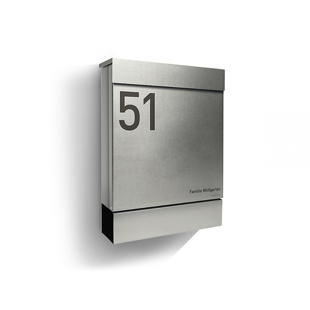 Radius Design Letterman M Wall Mount Modern Design Mailbox Stainless Steel
