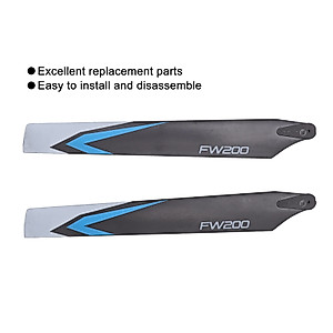 RC Helicopter Propellers,Lightweight High Toughness Remote Control Helicopter Propeller for Fly Wing FW200 RC Helicopter Accessories (Blue)Fuselage Accessories