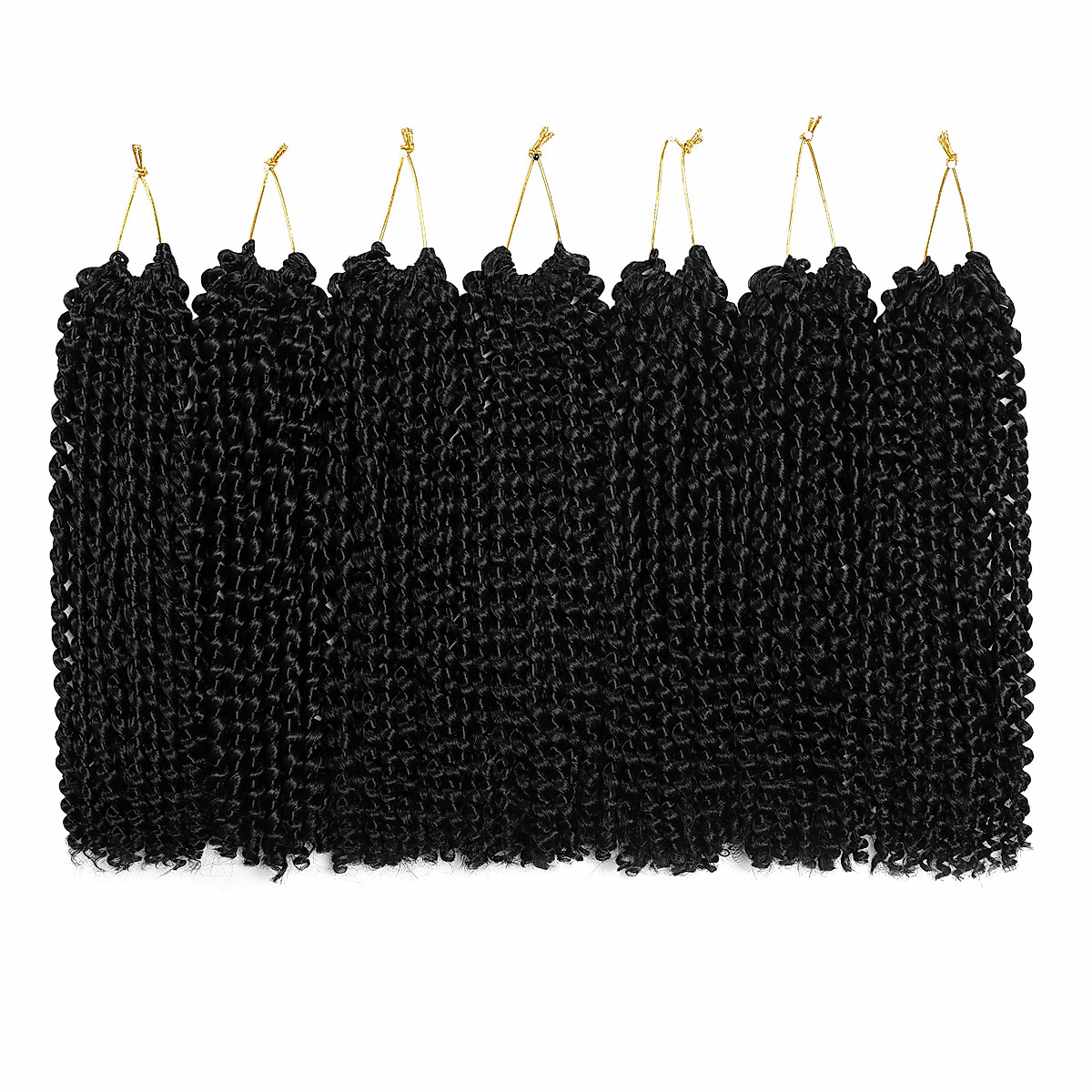 TIANYOUHAIR Passion Twist Hair 12 Inch 7 Packs Water Wave Crochet Hair Pre Looped Spring Bohemian Braids for Black Women