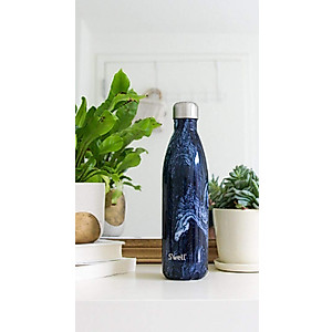S'well Stainless Steel Water Bottle - 17 Fl Oz - Azurite Marble - Triple-Layered Vacuum-Insulated Containers Keeps Drinks Cold for 36 Hours and Hot for 18 - with No Condensation - BPA-Free