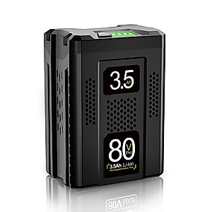 POWITEC 80V 3.5Ah Replacement Battery for Greenworks Pro 80-Volt Lithium Ion Battery ‎GBA80200 GBA80400 Power Equipment Battery