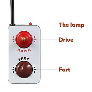 NUOBESTY Poop Car Remote Control Plastic Simulation Stool Toy Shit Poop Car with Spinning and Farting Action for Halloween April Fools Day Party Kids Child Toy