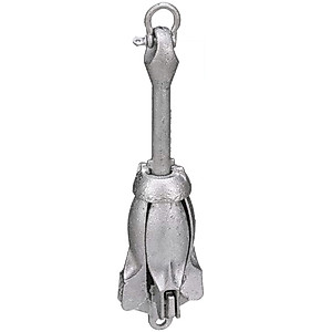 ISURE MARINE Galvanized Folding Kayak Anchor Grapnel 0.7KG/1.5lbs- Boating Accessories for Kayaks, Canoes, Paddle Boards, & Small Watercrafts