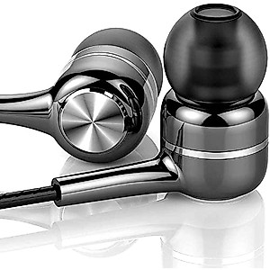 5 Pack Mic Earbuds Wired,3.5mm Jack,Noise Cancelling in-Ear Headphones, Powerful Heavy Bass,Kids School Earphones Compatible with iPhone5/6/6s, iPod, iPad, MP3, Samsung