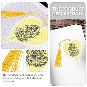 NKII 5pcs Vintage Bookmark Bodhi Leaf Bookmarks Unique Bookmarks Plant Bookmark Vintage for Book Lovers
