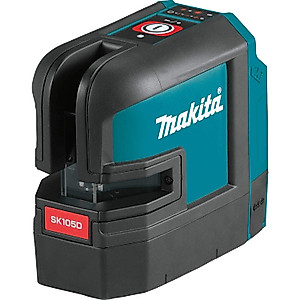 Makita SK105DZ 12V max CXT Lithium-Ion Cordless Self-Leveling Cross-Line Red Beam Laser, Tool Only