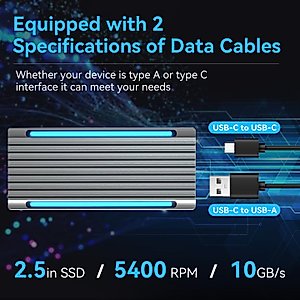 Emulator Console 2T Game SSD, Retro Game Console Built-in 38633 Video Games, Dual Game System, 80+ Emulators & 82 AAA PC Games Plug and Play for PC/Handheld with Win 8.1/10/11, USB A/C Cable, 10Gb/s