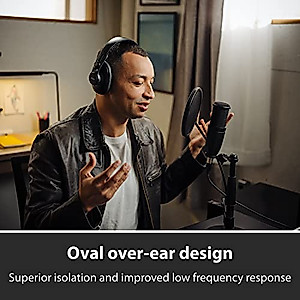 AKG Pro Audio K361BT Bluetooth Over-Ear, Closed-Back, Foldable Studio Headphones ,BLACK