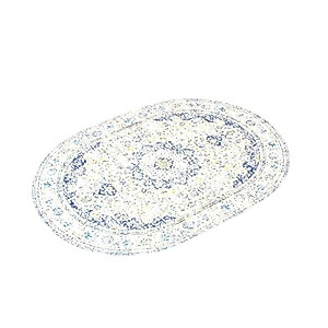 nuLOOM Paisley Verona Vintage Persian Area Rug, 6' 7" x 9' Oval, Blue