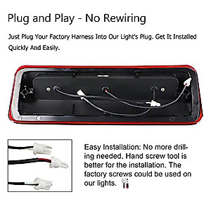 LED Third 3rd Brake light for 04-08 Ford F150 07-10 Ford Explorer 06-08 Lincoln Mark LT, Rear Cargo Lamp High Mount Stop light (Red)