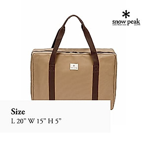 Snow Peak Two Burner Stove Storage Case, Brown