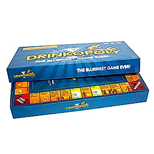 Drinkopoly Party-Game | Fun Drinking-Game for-Game Night | Hilarious Social and Interactive-Board-Game for Adults | Ages 21+ | 1-6 Players | Average Playtime 60 Minutes