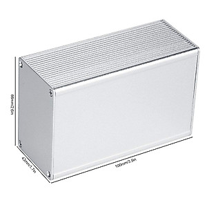Aluminum Box, Aluminum Shell, Aluminum Alloy Project Box Case Shell, Good Heat Dissipation Performance, for GPRS Circuit Board