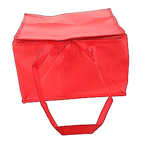 INOOMP Insulation Bags Zip Ties Outdoor Thermal Insulation Bag Insulated Bags for Shopping Insulated Grocery Bags Food Packing Bag Non-woven Fabric Zipper Insulated Delivery Pouch