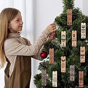 3sscha 24Pcs Christian Wooden Prayer Bookmarks with Inspirational Bible Verse Page Clip Religious Gifts for Women Man Book Lovers Home Sunday School Church Reading Supplies 5.5 x 1.5 Inches