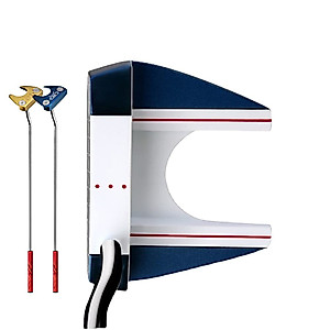 Golf Putter Right Handed for Men and Women with CNC Milled Face Available with Golf Headcover (Blue)