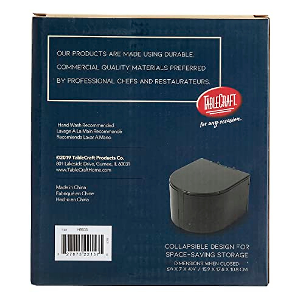 Tablecraft Glass Rimming Station with 5-Swing Out Trays , 2.3, Black