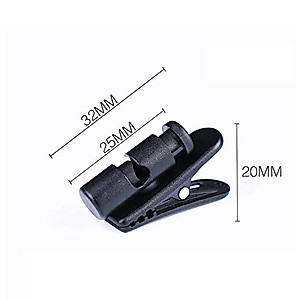 Headphone Clip Earbud Cable Clamp Wire Clip Compatible for Bose SoundSport QC20,PowerBeat 3,MEE Audio M6 PRO,RHA MA750,Sennheiser IE 80S,Aiaiai TMA-2, David Clark One-X, H10-13S for IEM Cable