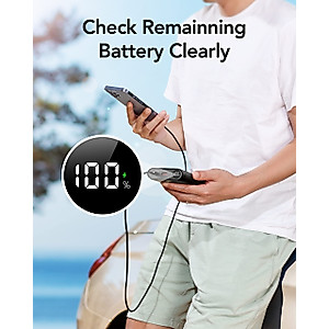 VEGER 25000mAh Portable Laptop Charger with Built-in Cables, Laptop Power Bank 100W PD/PPS Fast Charging Battery Pack (Total 130W) for MacBook Dell XPS iPad iPhone 14/13/12 Series, Samsung, More