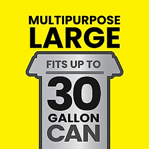 GLAD ForceFlex Large Drawstring Trash Bags, 30 Gallon Black Trash Bags for Large Kitchen Trash Can, Mountain Air Scent to Eliminate Odors, 50 Count (Package May Vary)