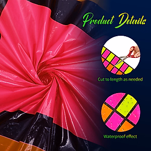 1 Pcs 118 x 39 Inch Neon Dance Floor Light up Glow in The Dark DIY Plastic Dance Floor Neon Carpet Runner for Neon Outdoor Birthday Party Supplies Wedding Favors