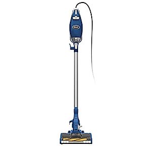 Shark HV343AMZ Rocket Corded Stick Vacuum with Self-Cleaning Brushroll, Lightweight & Maneuverable, Perfect for Pet Hair Pickup, Converts to a Hand Vacuum, with Crevice & Upholstery Tools, Blue/Silver