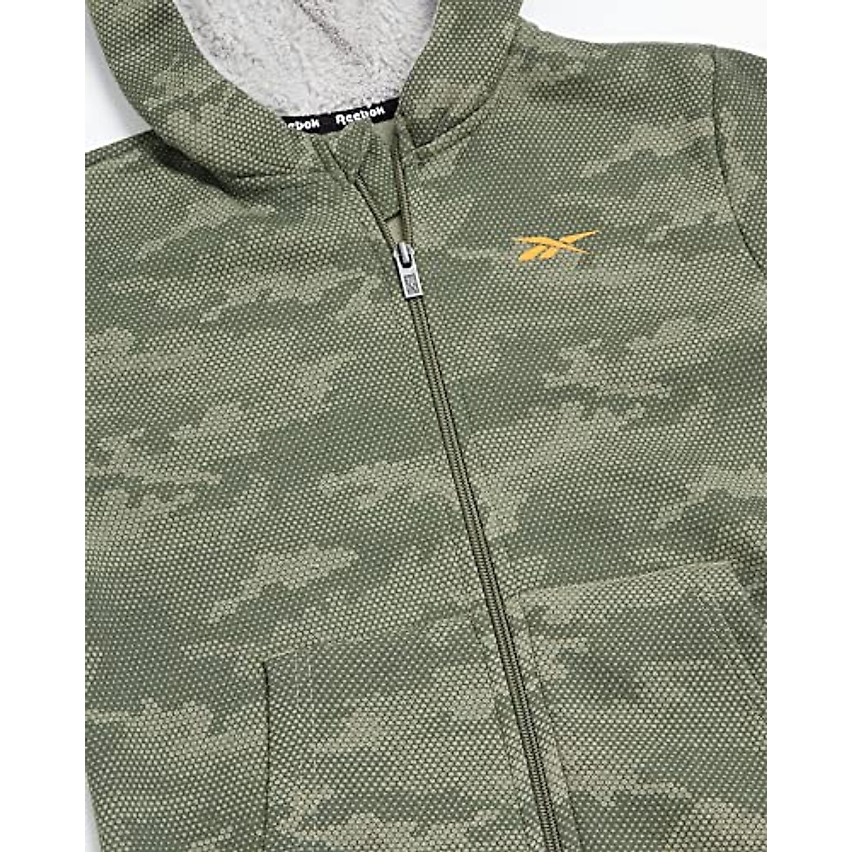 Reebok Boys' Sweatsuit Set - 2 Piece Fleece Hoodie Sweatshirt and Jogger Sweatpants (4-7), Size 8, Hunter Green