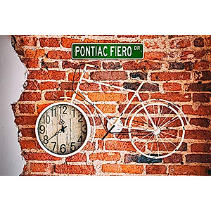 Pontiac Fiero Street Sign, GM Car Sign, Metal Garage Sign, Novelty Wall Decor - 4x18 inches
