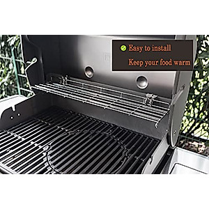 66044 Grill Warming Rack for Weber Genesis II 300 Series, Genesis II E-310 II E-315 II E-330 II E-335 II S-310 II S-335 Series Gas Grill, Stainless Steel Grill Grate
