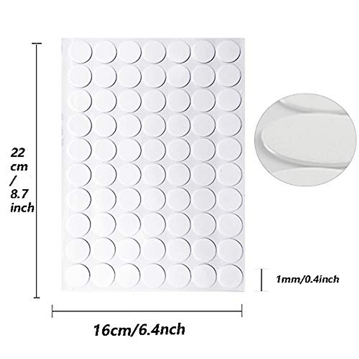 Clear Sticky Tack Adhesive Poster Tacky Putty Removable Round Putty Double-Sided Round No Traces Adhesive Sticke for Festival Decoration（350）