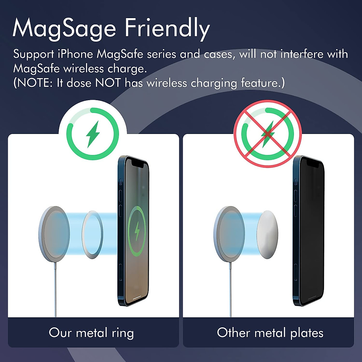 Marnana Car Mount Phone Holder for Tesla Model 3 Model Y, for MagSafe Strong Magnet Phone Mount Holder for Car Screen, Foldable and Adjustable Tesla Accessories for iPhone 12/13/14/15 Series - Black