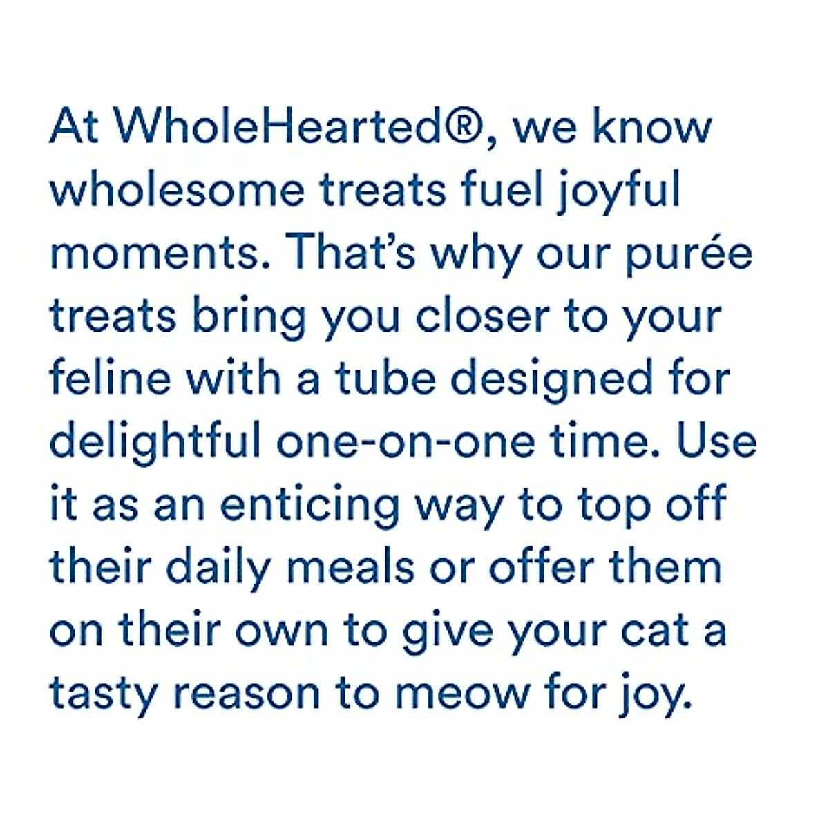 WholeHearted Squeezable Puree Cat Treat Variety Pack, 0.5 oz, Count of 6