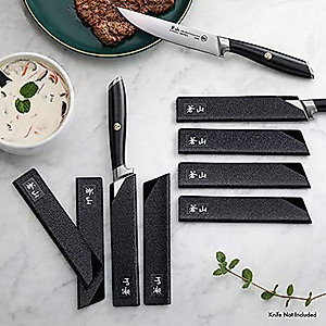 Cangshan 1026641 8-Piece Steak Knife Guard Set, Black