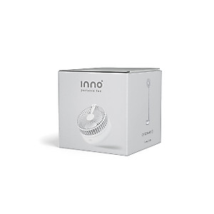 INNO Portable Fan & Essential Oil Diffuser – Foldable Standing or Desk Fan with Night Light, Air Diffuser, Humidifier – 24 Hr. Run Time, Peach Pink