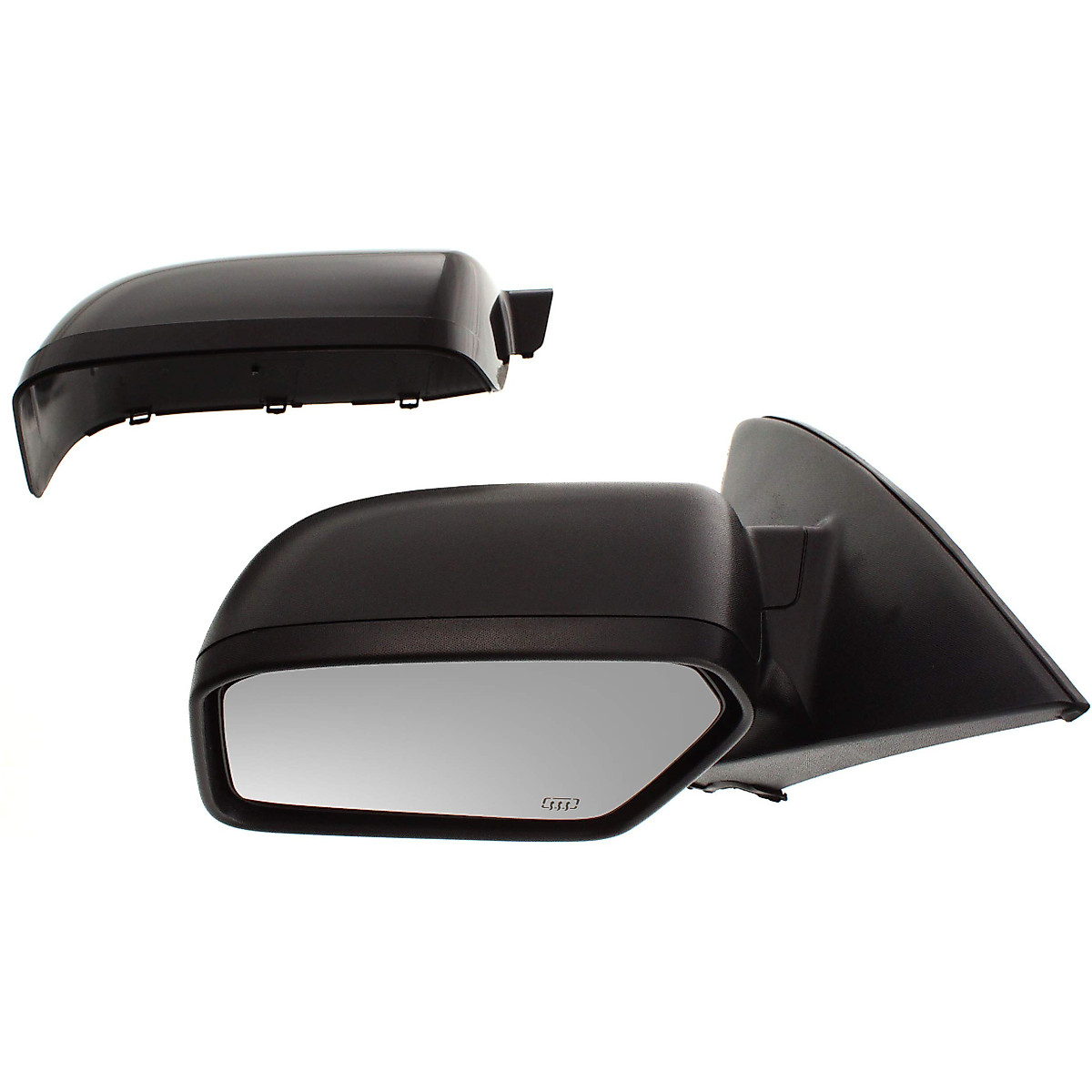 Kool Vue Left Power Heated Door Mirror Compatible With Ford Fusion 2006-2010 with 2 Caps Models Without Electronics & Premium Package