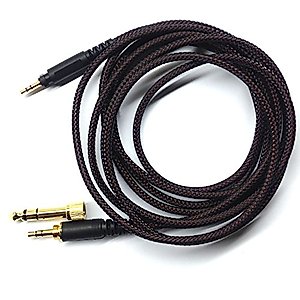 NEW NEOMUSICIA Replacement Cable for SHURE SRH840 SRH940 SRH440 SRH750DJ Headphones Braided Wire Audio Upgrade HiFi Stereo Cord 300cm/9ft