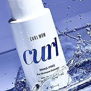 Curl Wow Snag-Free Pre-Shampoo Detangler – Adds slip to curls before you shampoo for tangle-free washing and a deeper, fresher clean; reduce breakage
