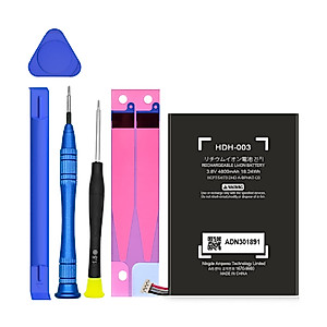 HDH-003 Battery Replacement [4800mAh], Compatible with Nintendo Switch Lite Console Handhold HDH-001 Upgrad Battery Nintendo Switch Battery Replacement DIY Repair Tool Kit