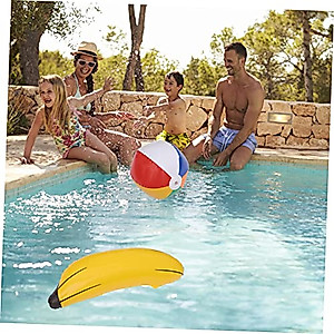 ibasenice 4pcs Inflatable Toys Beach Balls for Kids Giant Inflatable Ball Out Door Toys Beach Pool Toys Hawaiian Pool Toys Summer Party Favors Party Plaything Inflatable Water Playing Toy
