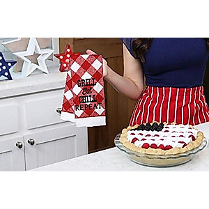 Buffalo Plaid Kitchen Towels Grilling Barbeque Towels