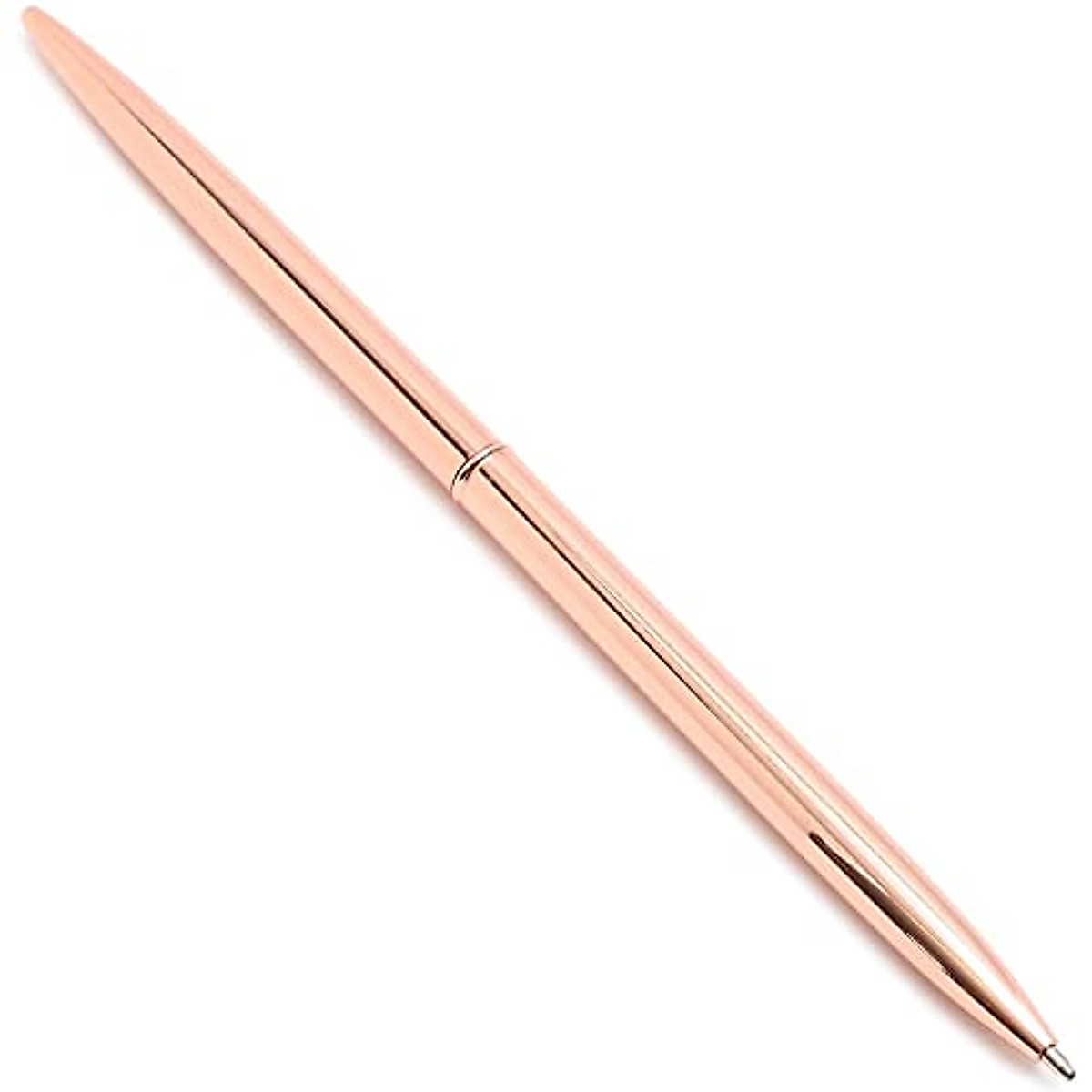 Juvale 12 Pack Ballpoint Rose Gold Pens for Women and Men, Business Students, Teachers, Bulk Set for Office Supplies, New Employee Welcome Gifts, Guestbook (6.4 Inches)