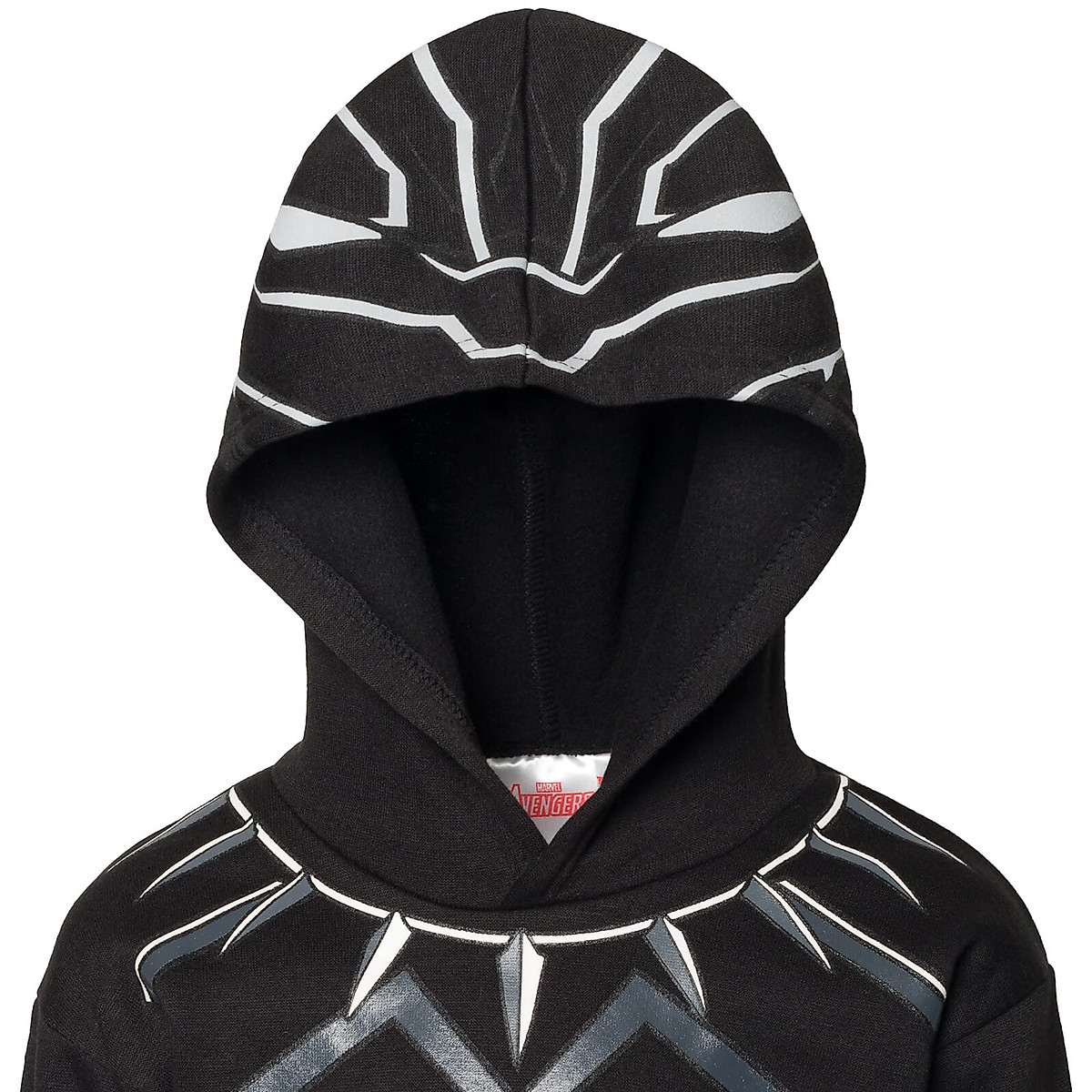 Marvel Avengers Black Panther Little Boys Fleece Athletic Pullover Hoodie and Pants Outfit Set 7-8