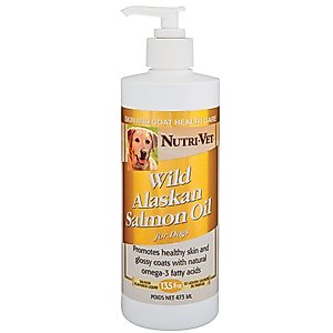 Nutri-Vet Wild Alaskan Salmon Oil for Dogs, 13.5-Ounce