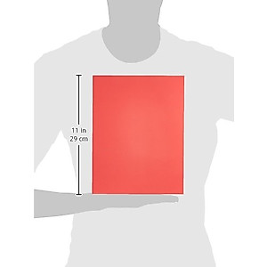 Exact Color Copy Paper, 8-1/2 x 11 Inches, 20 lb, Bright Red, Pack of 500 - 87298